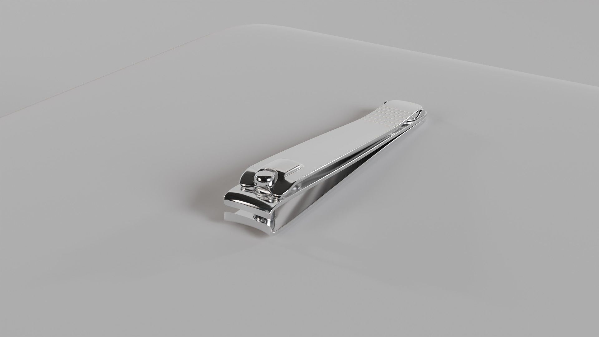 3D model Nail clipper with nail cleaner - metal VR / AR / low-poly ...