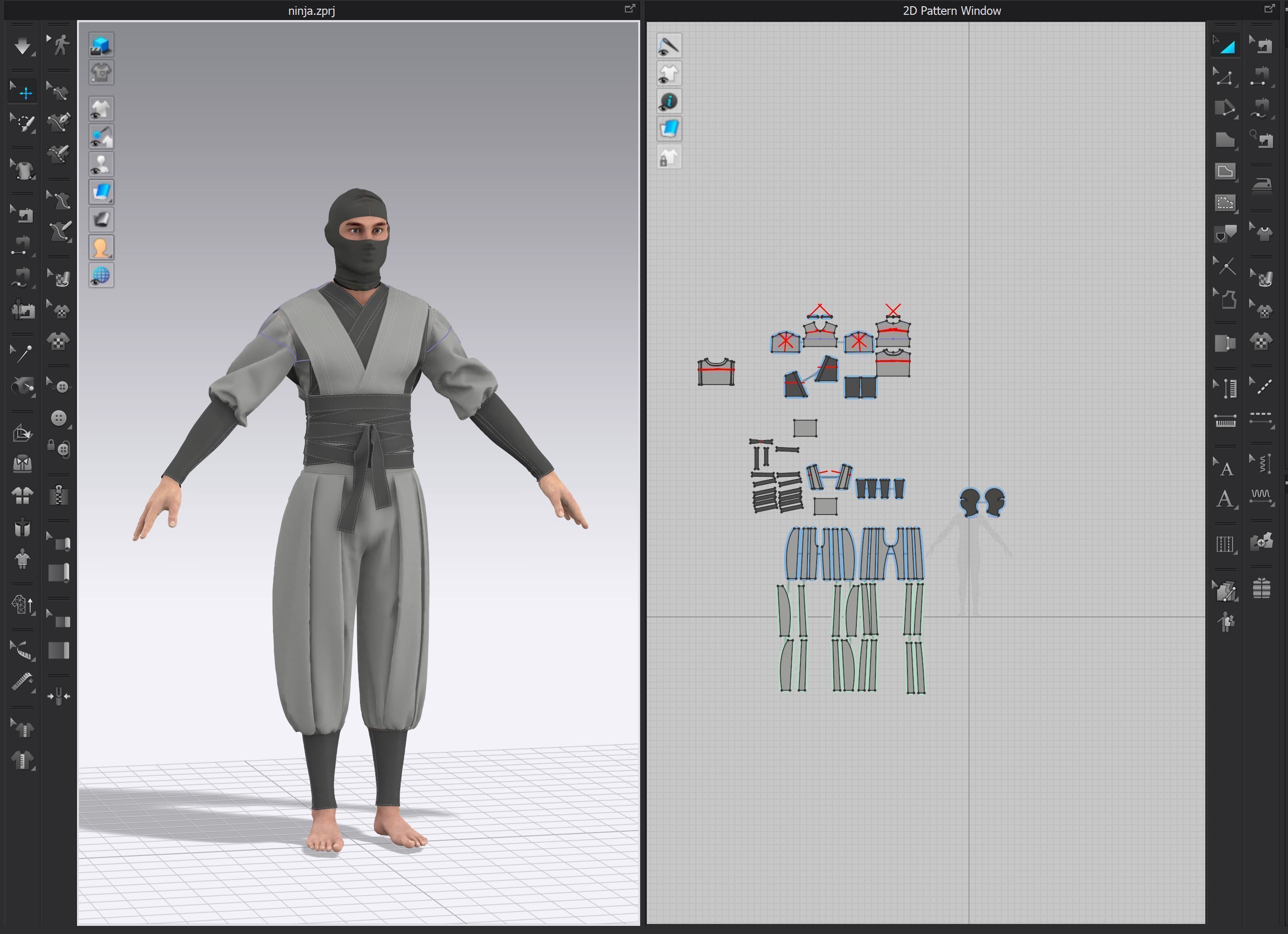 3D model NINJA CLOTHING 1 VR / AR / low-poly | CGTrader