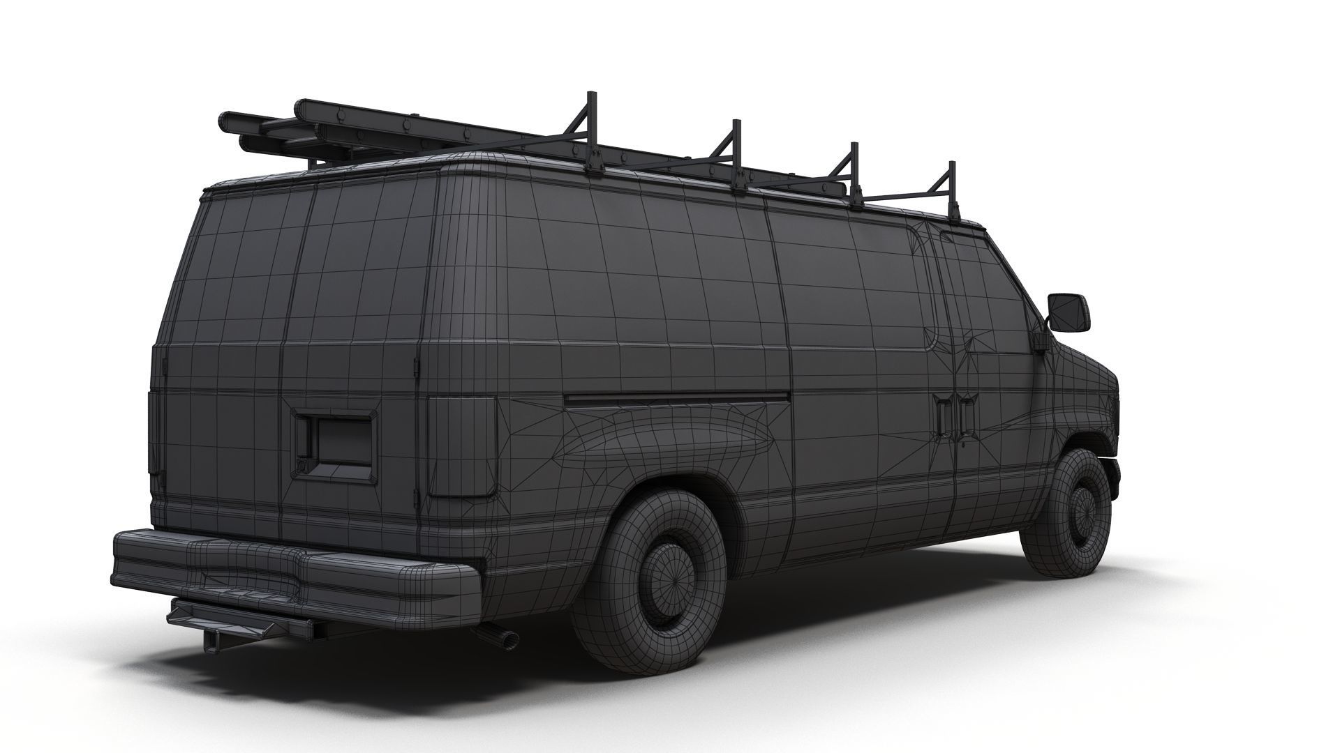 3D model Generic utility van VR / AR / low-poly | CGTrader