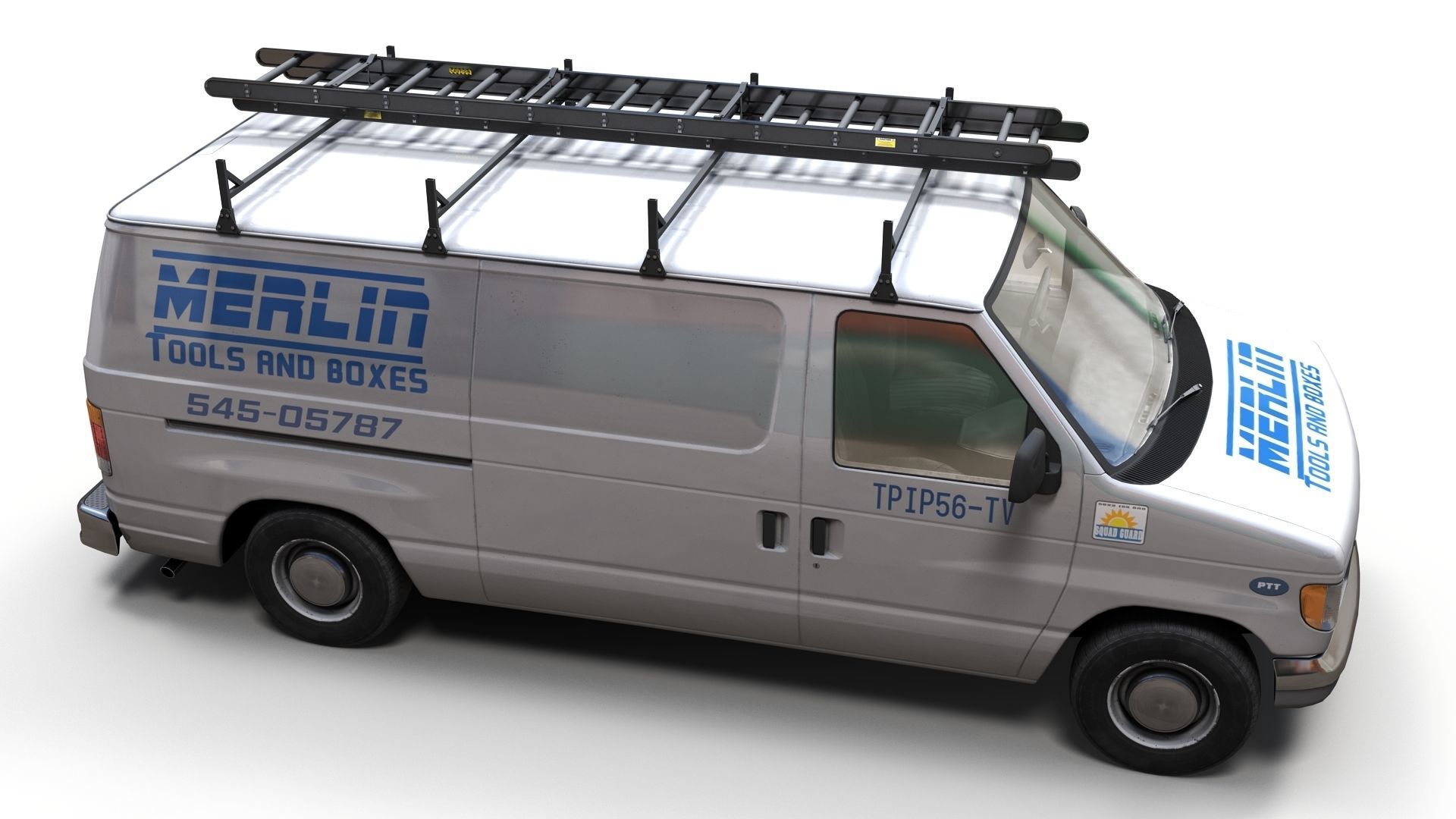 3D model Generic utility van VR / AR / low-poly | CGTrader