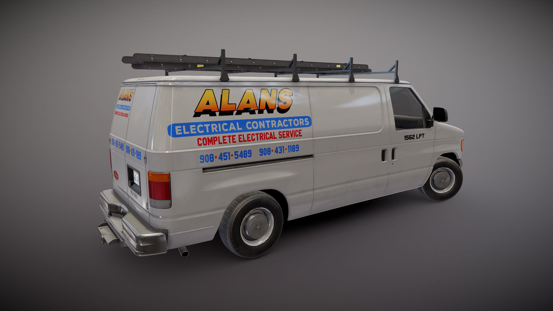 3D model Generic utility van VR / AR / low-poly | CGTrader