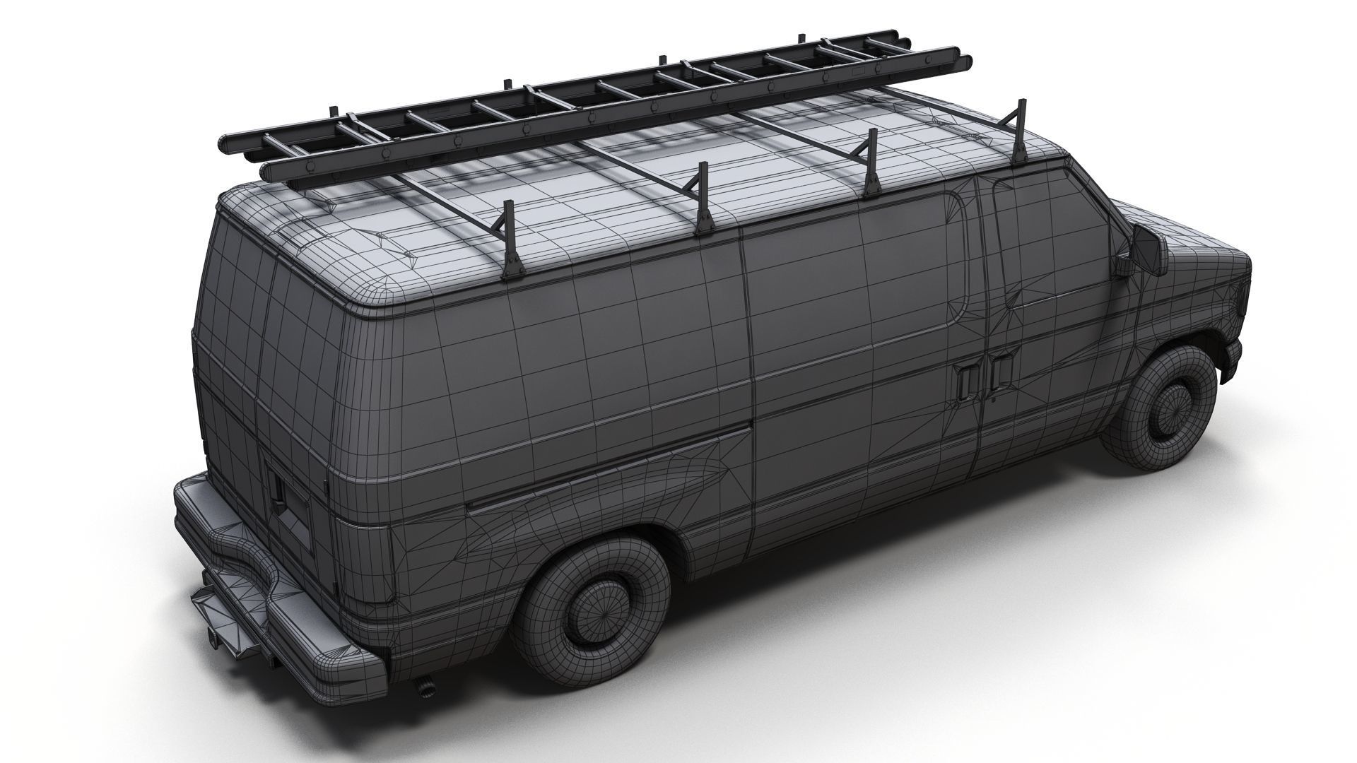 3D model Generic utility van VR / AR / low-poly | CGTrader
