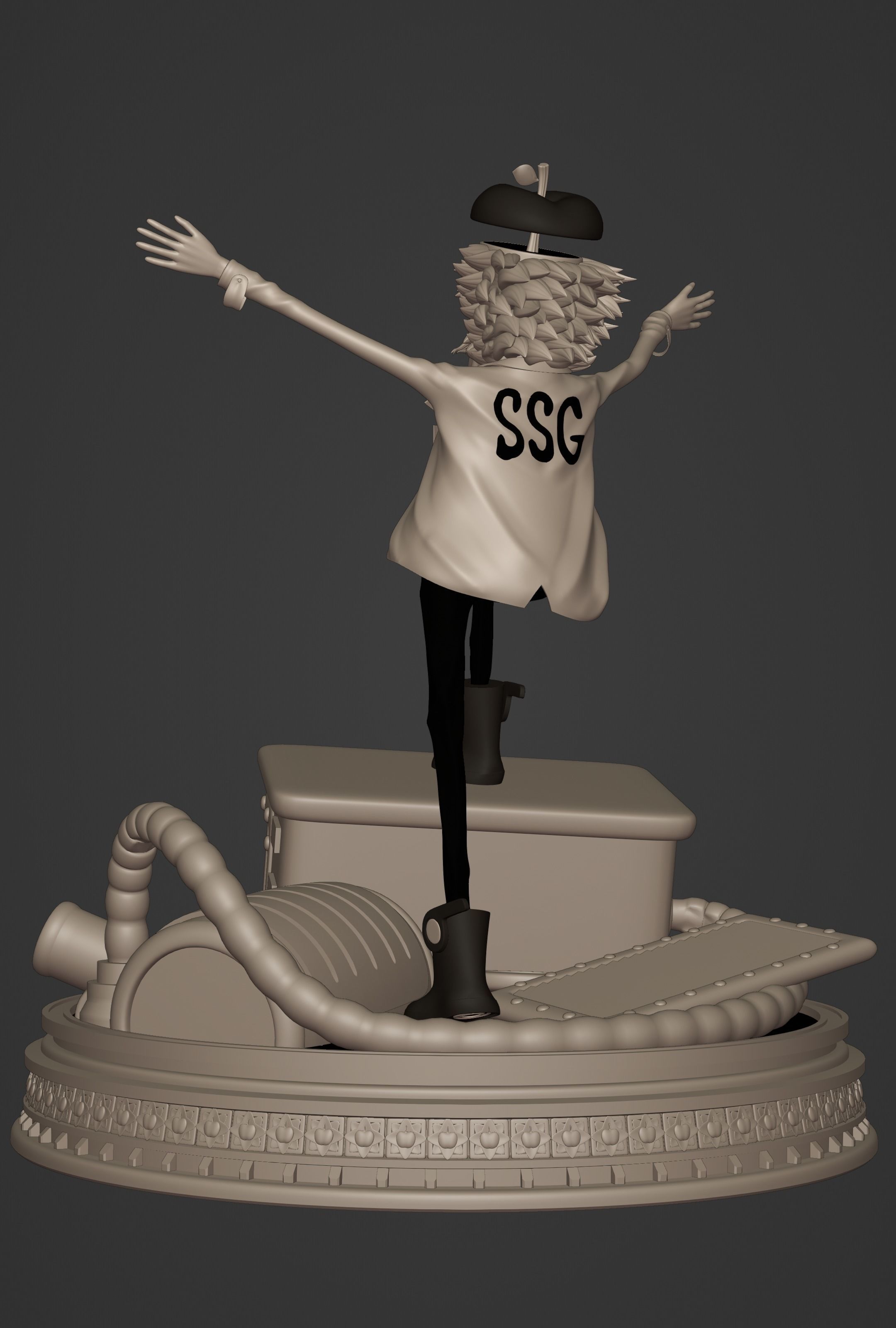3D model ONE PIECE VEGAPUNK FIGURE SCULPT VR / AR / low-poly | CGTrader