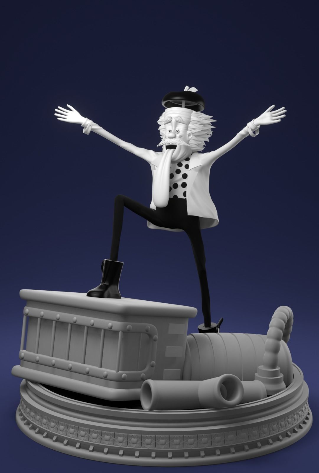 3D model ONE PIECE VEGAPUNK FIGURE SCULPT VR / AR / low-poly | CGTrader