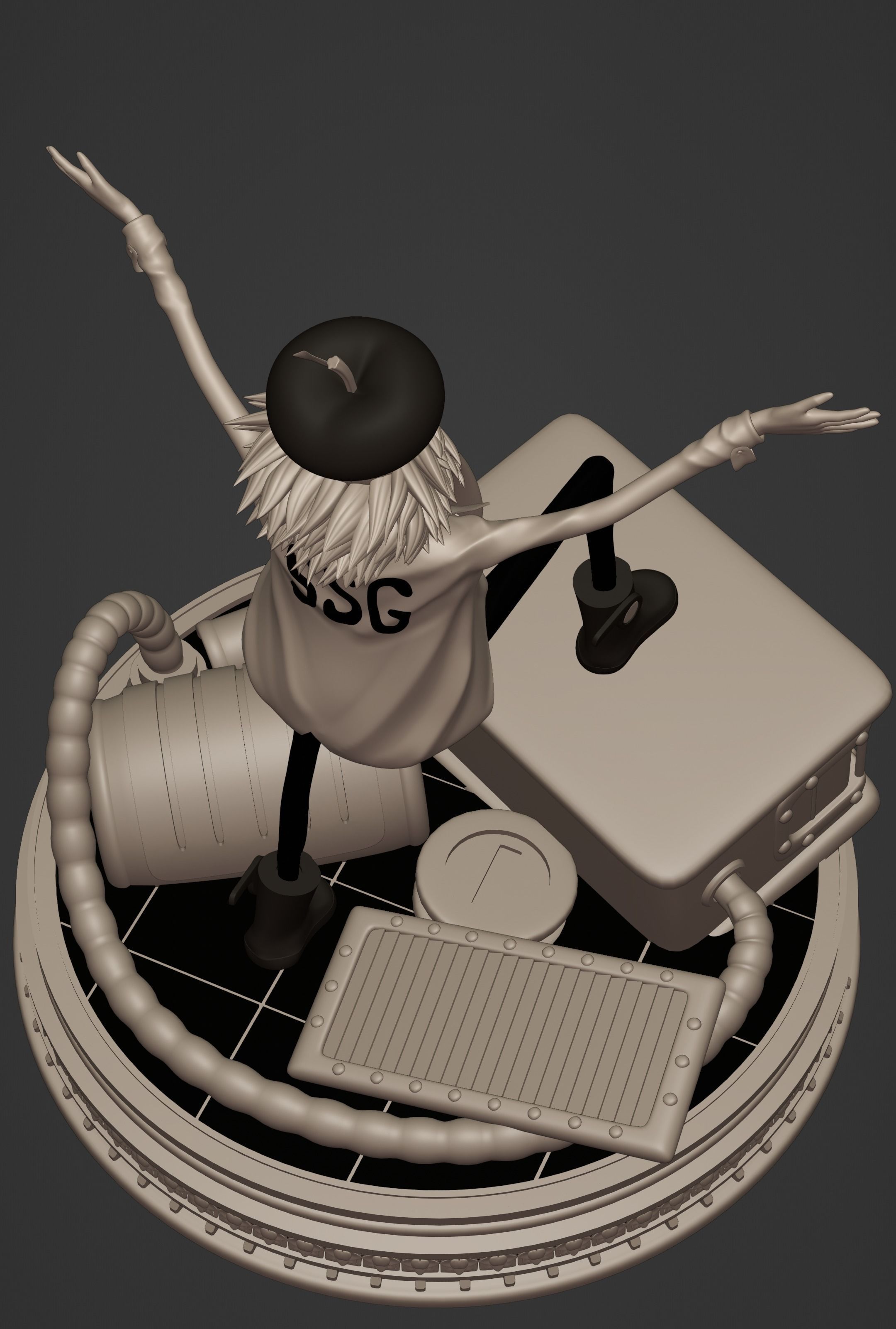 3D model ONE PIECE VEGAPUNK FIGURE SCULPT VR / AR / low-poly | CGTrader