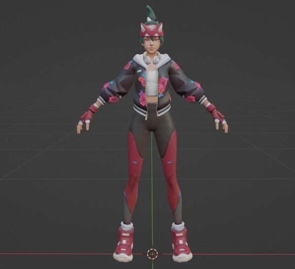 Overwatch Kiriko Athleisure Model 3D model | CGTrader