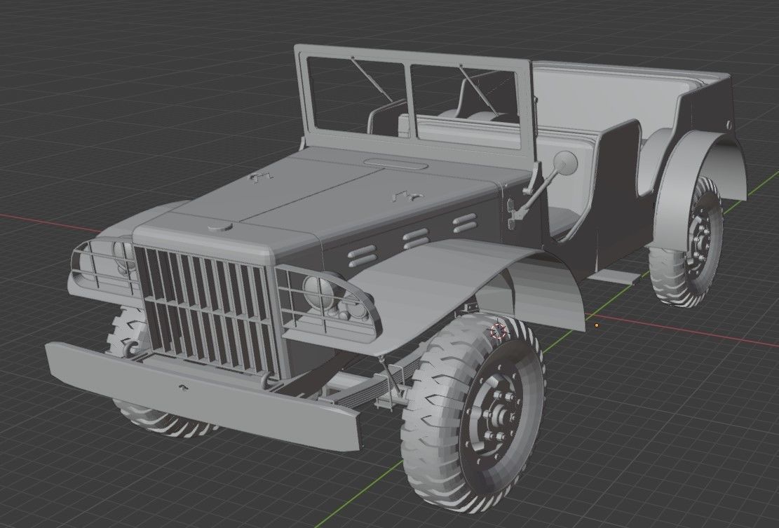 Dodge WC 56 command car scale model 1 16 3D model 3D printable | CGTrader