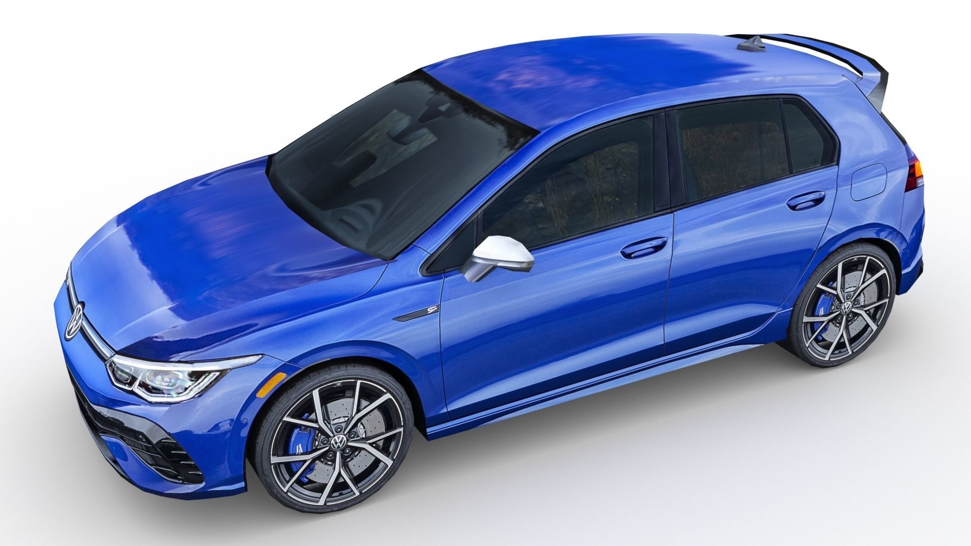 3D model Volkswagen Golf 8 R 2022 VR / AR / low-poly | CGTrader