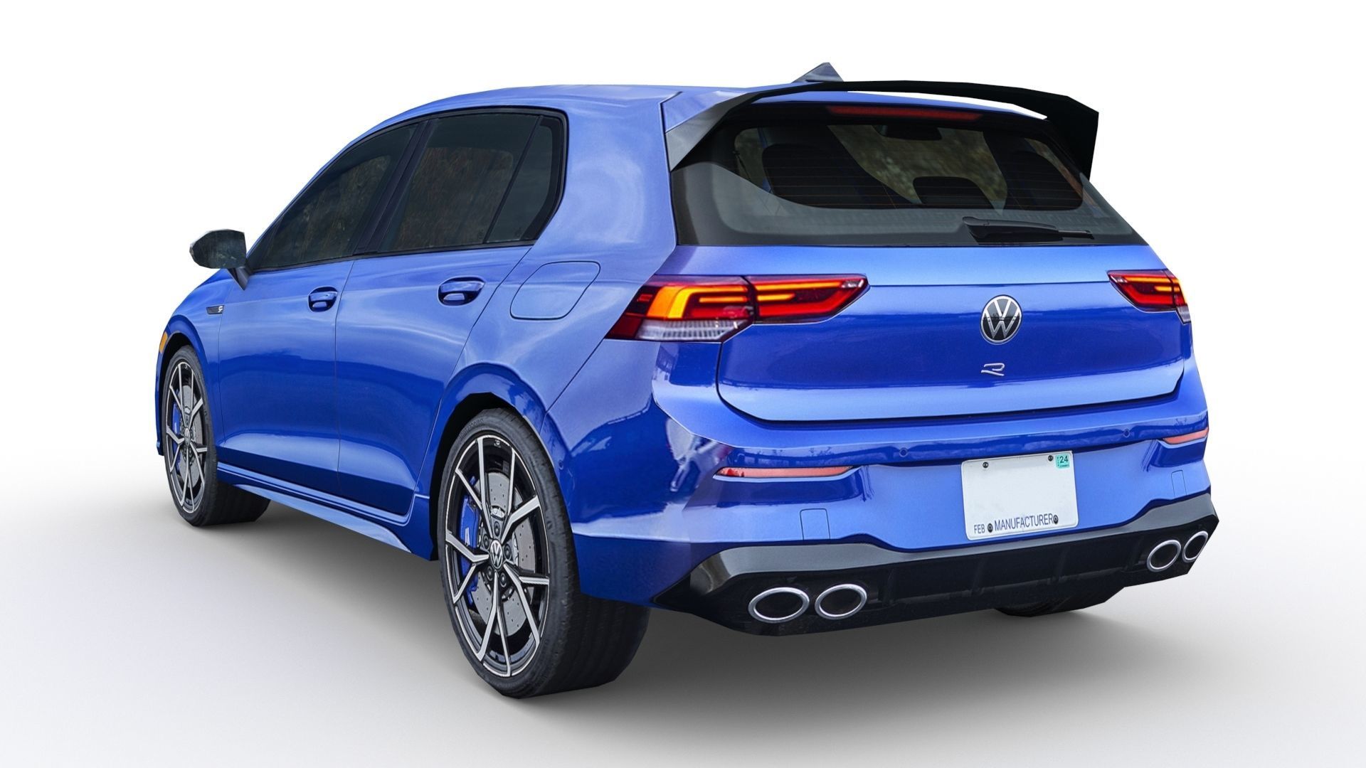 3D model Volkswagen Golf 8 R 2022 VR / AR / low-poly | CGTrader