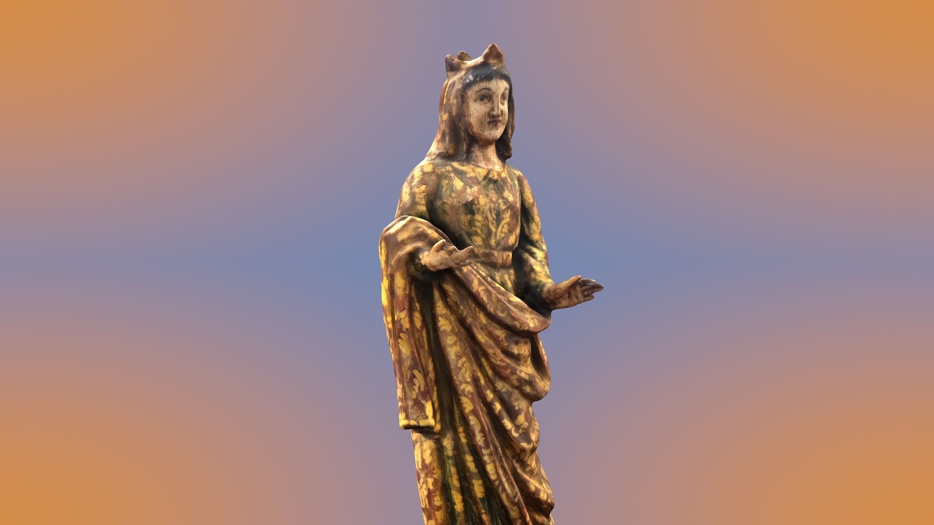 3D model Statue of Queen of Sheba - CGI - FAO - DAO VR / AR / low-poly ...