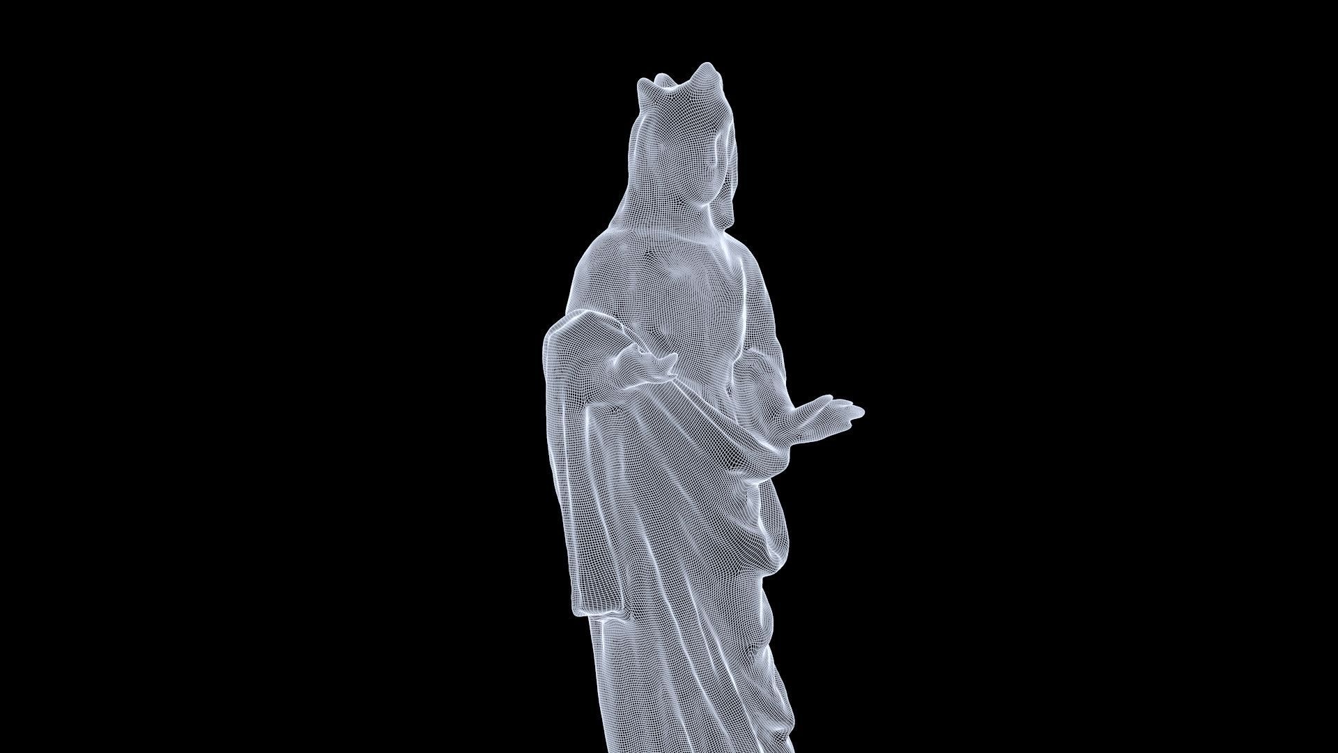 3D model Statue of Queen of Sheba - CGI - FAO - DAO VR / AR / low-poly ...