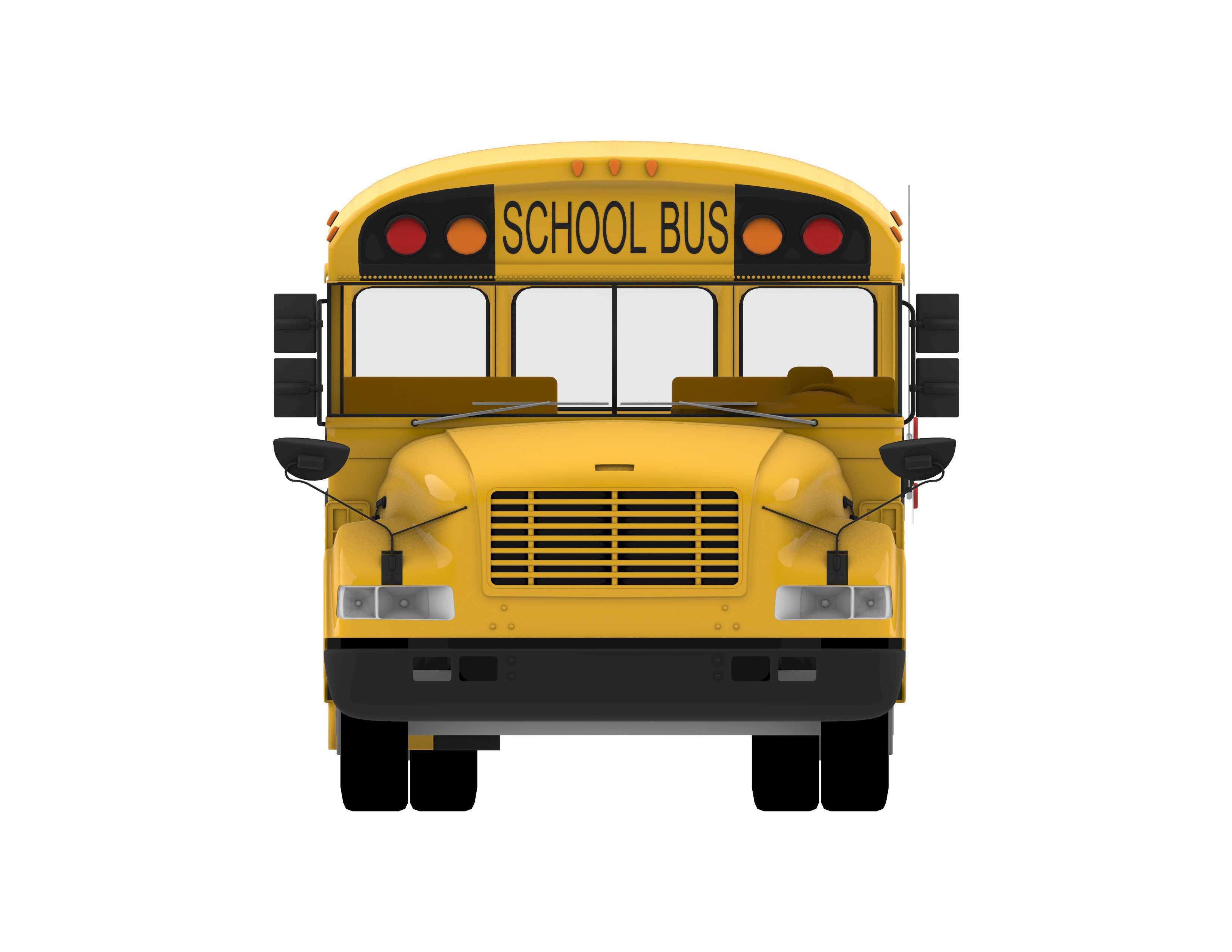 Yellow School Bus 3D model | CGTrader