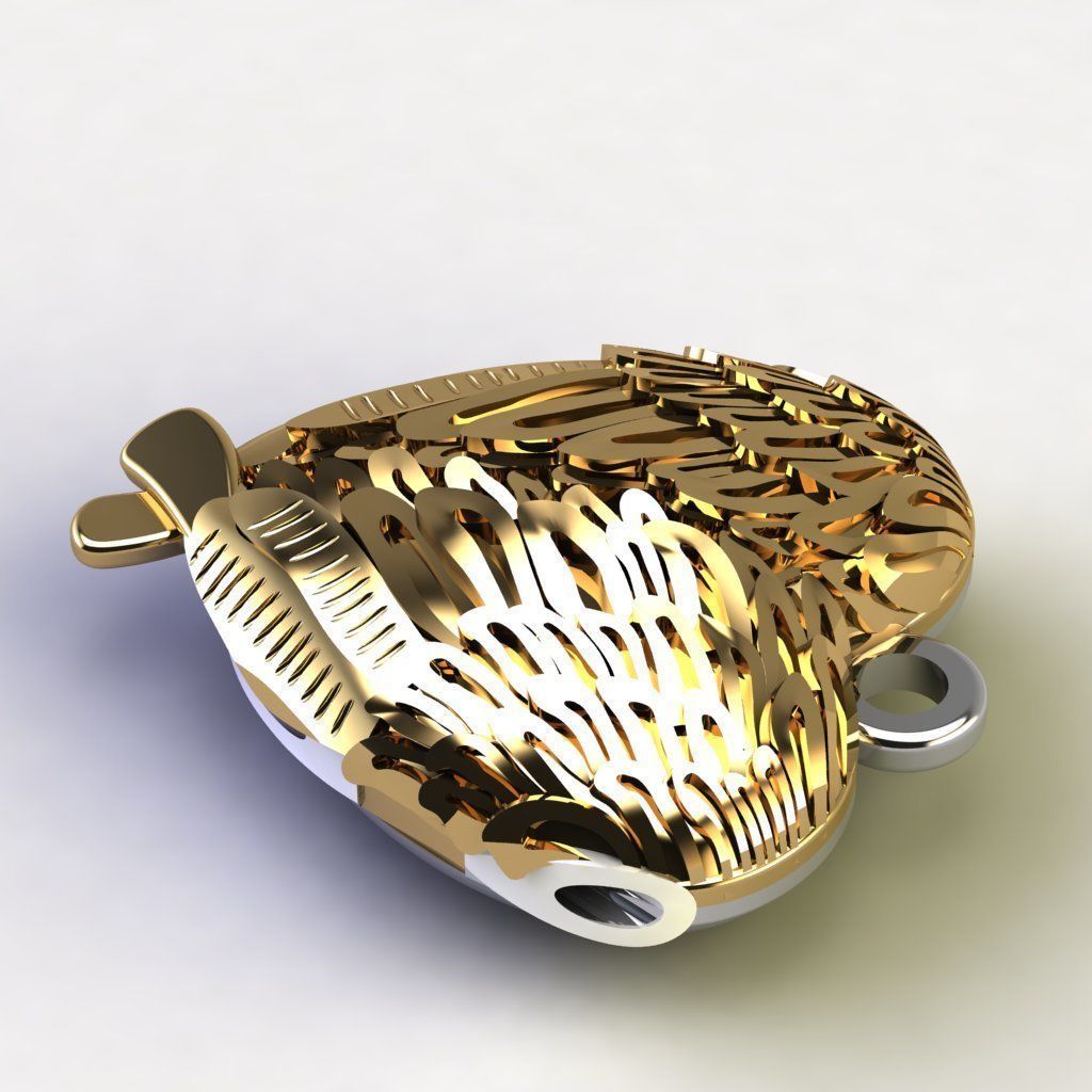 Love Heart Locket Pendant 3D model 3D printable | CGTrader