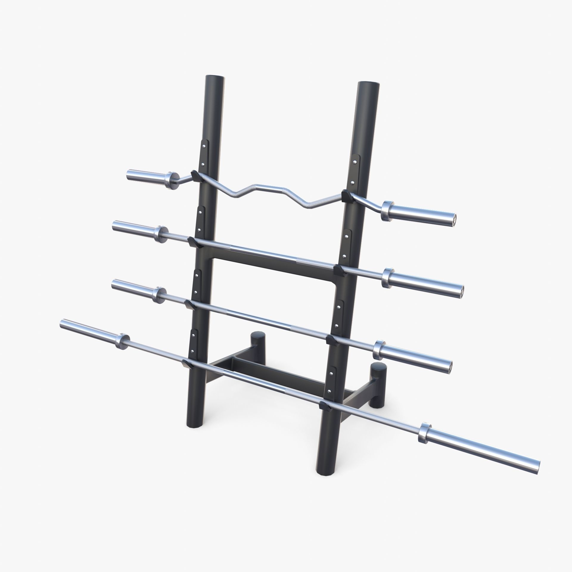Barbell rack v2 3D model | CGTrader