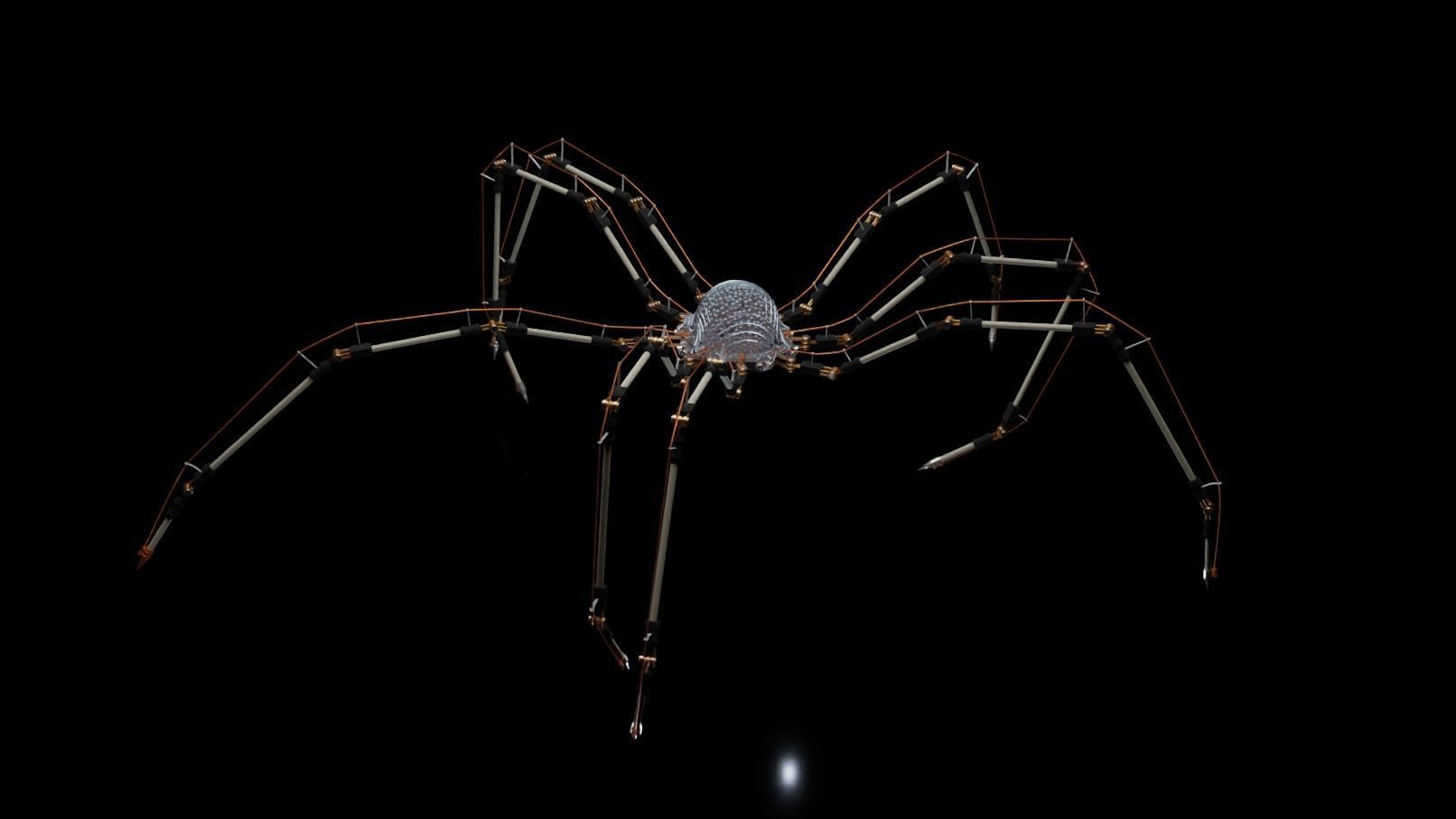 Mechanical Spider rigged and fully animated 3D model animated rigged ...
