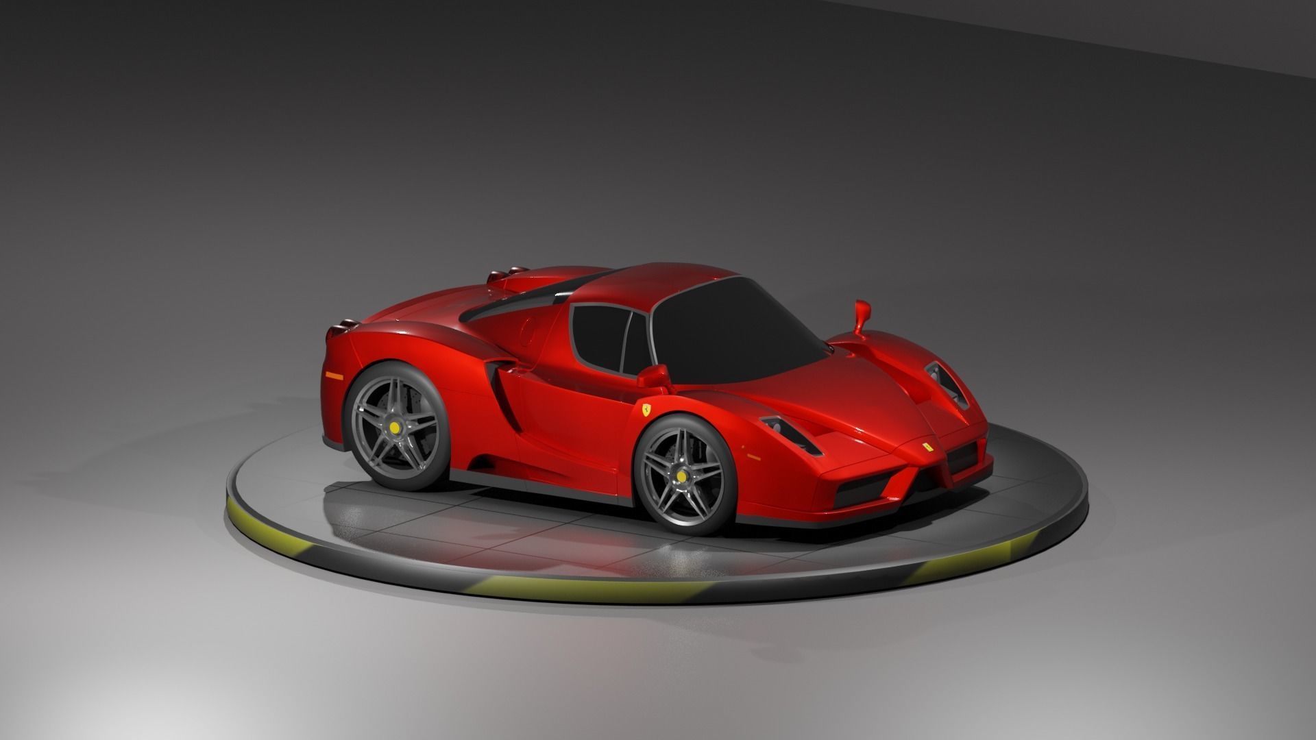 Toon Ferrari Enzo 3D model 3D printable | CGTrader