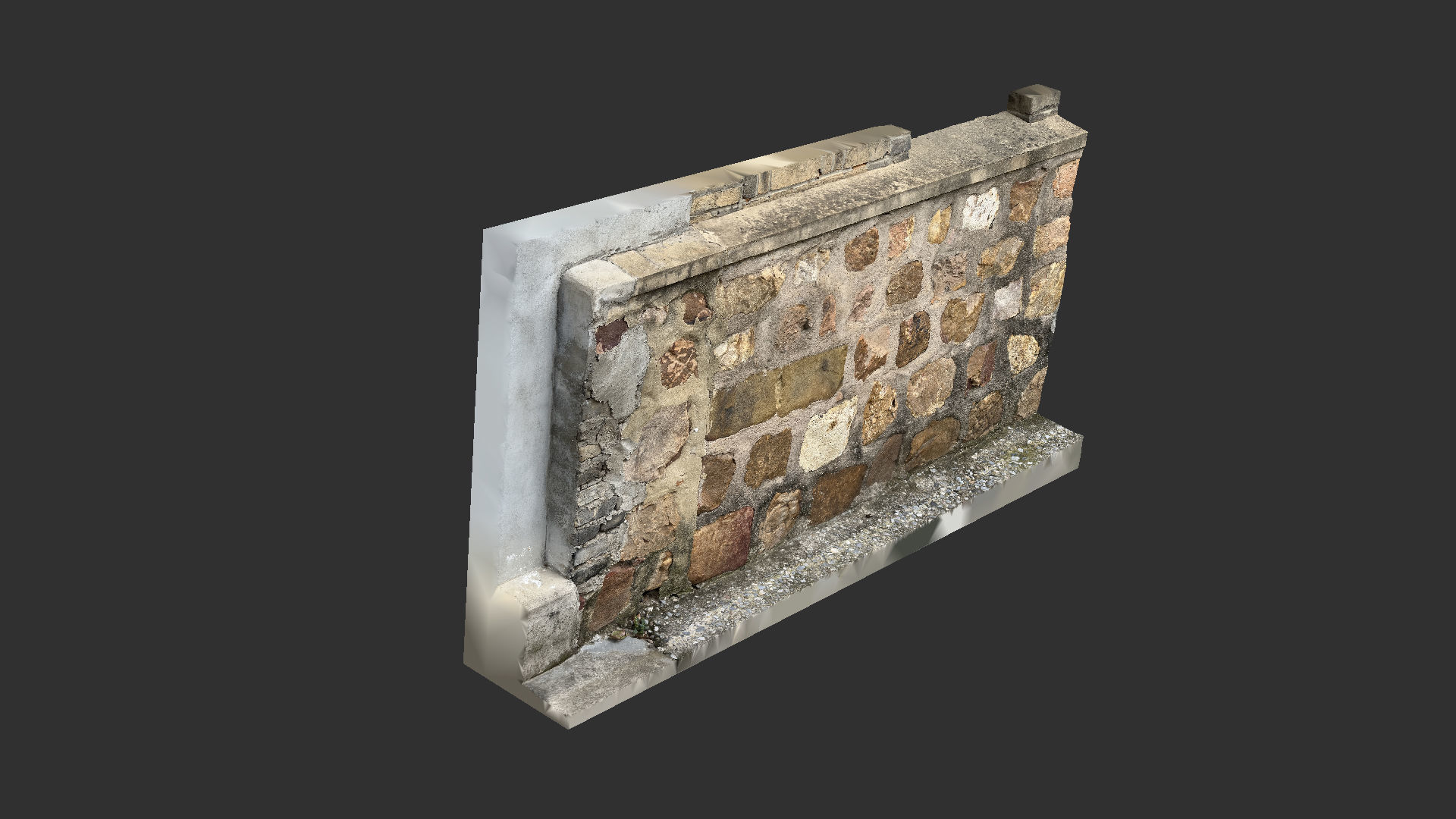 A stone wall 3d scan 3D model | CGTrader