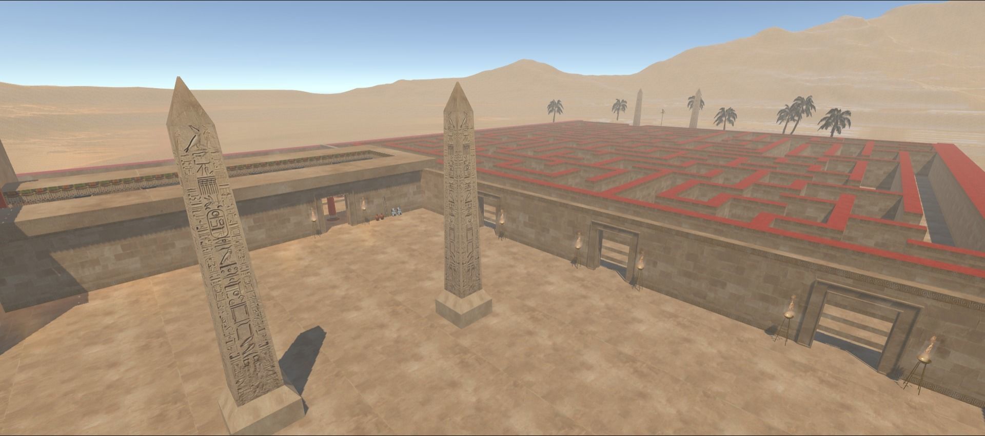 3D model Egyptian labyrinth VR VR / AR / low-poly | CGTrader