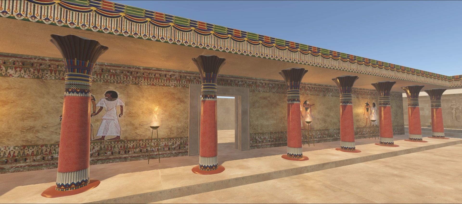 3D model Egyptian labyrinth VR VR / AR / low-poly | CGTrader