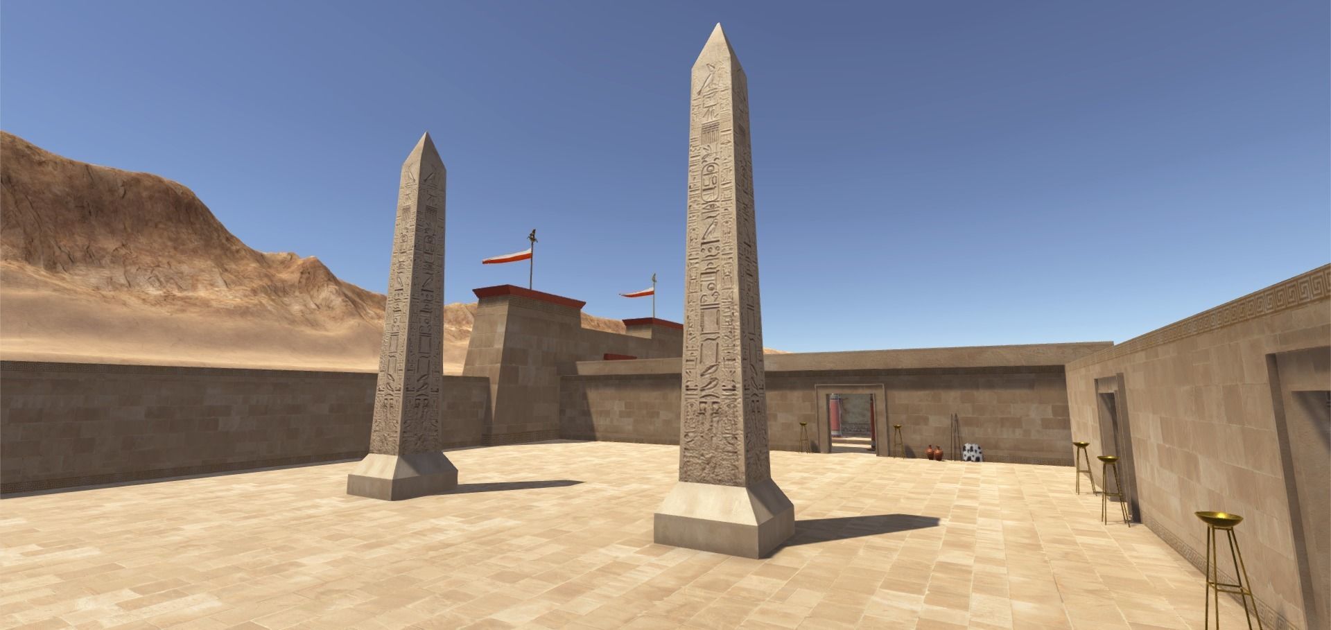 3D model Egyptian labyrinth VR VR / AR / low-poly | CGTrader