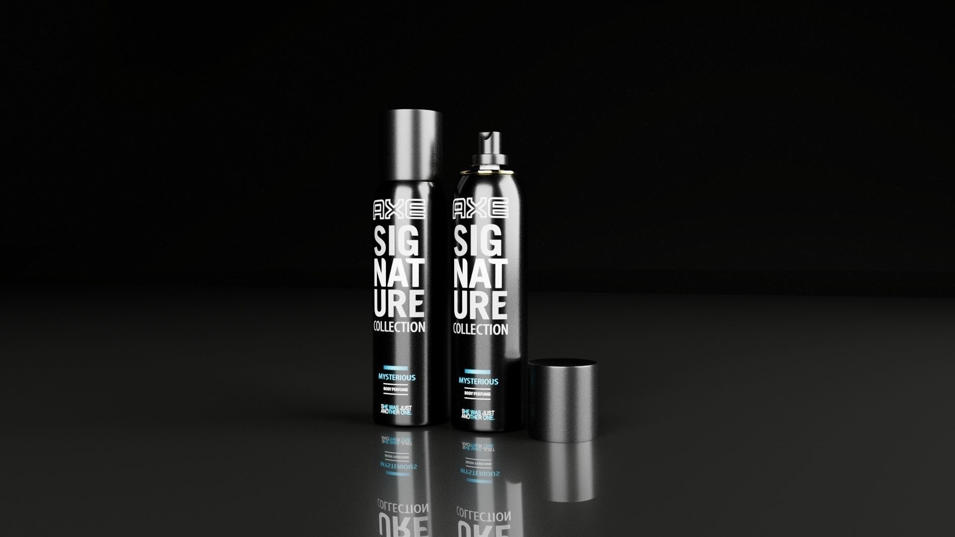 AXE Signature Mysterious Body Perfume 3D model free 3D model | CGTrader