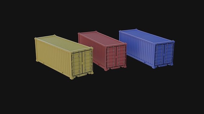 3D model Container 3D Model VR / AR / low-poly | CGTrader