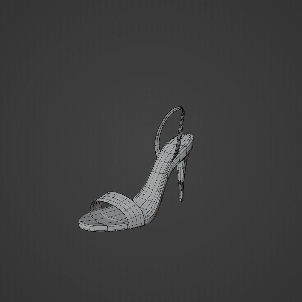 3D High Heels - Slingback Heels free 3D model | CGTrader