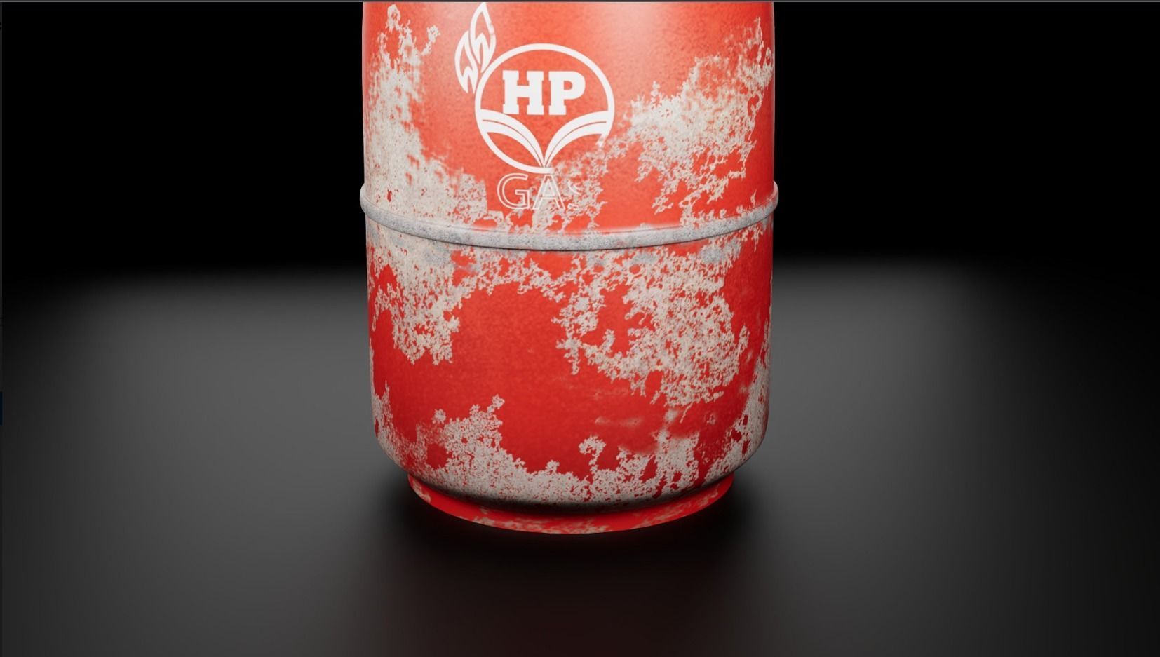 3D model HP GAS CYLINDER RUSTY 3d model VR / AR / low-poly | CGTrader