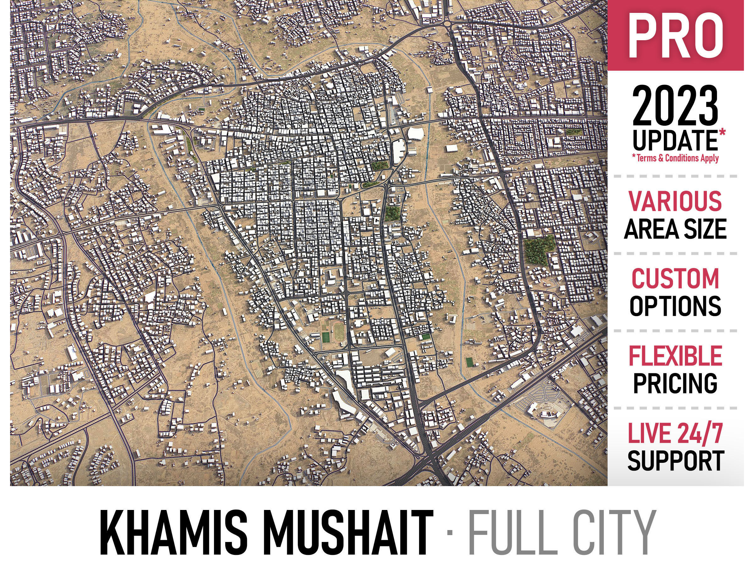 3D model Khamis Mushait VR / AR / low-poly | CGTrader