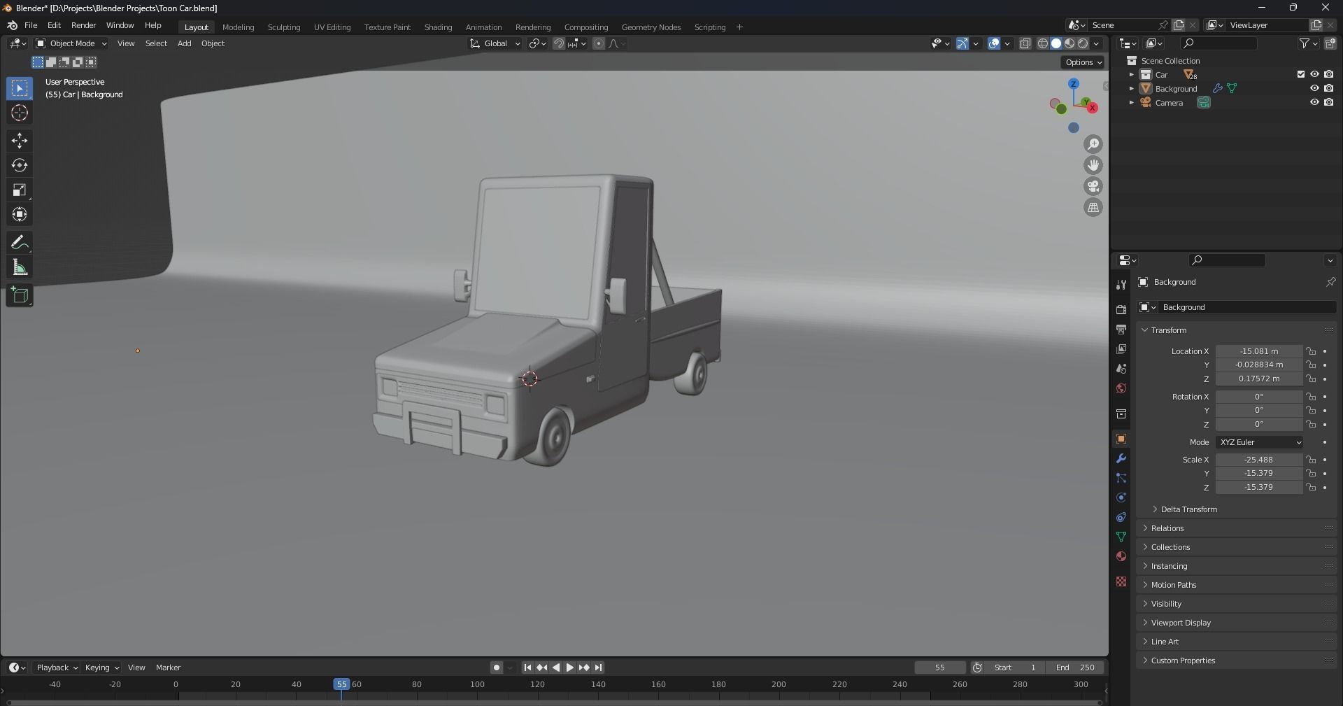 Toon Car 3D model | CGTrader