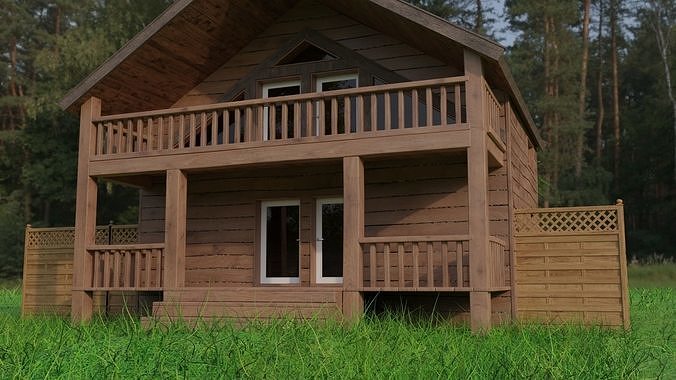 forest house free 3D model | CGTrader