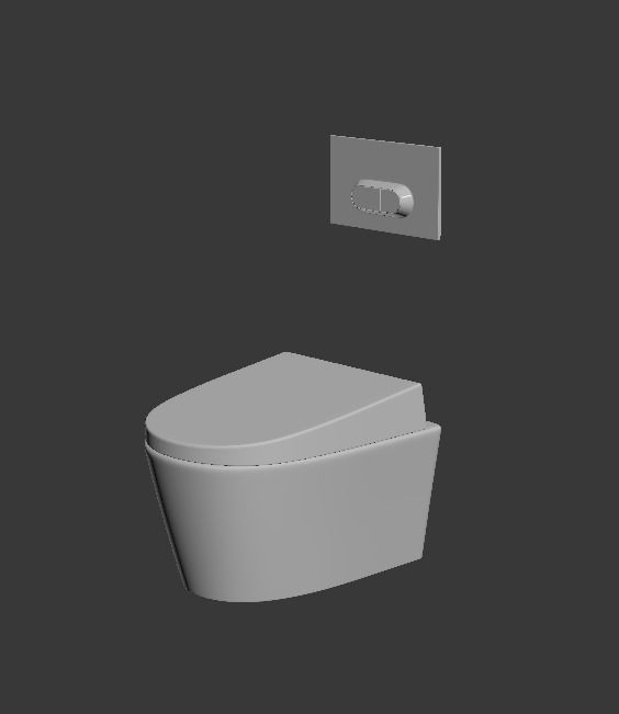 Smart toilet 3D model | CGTrader