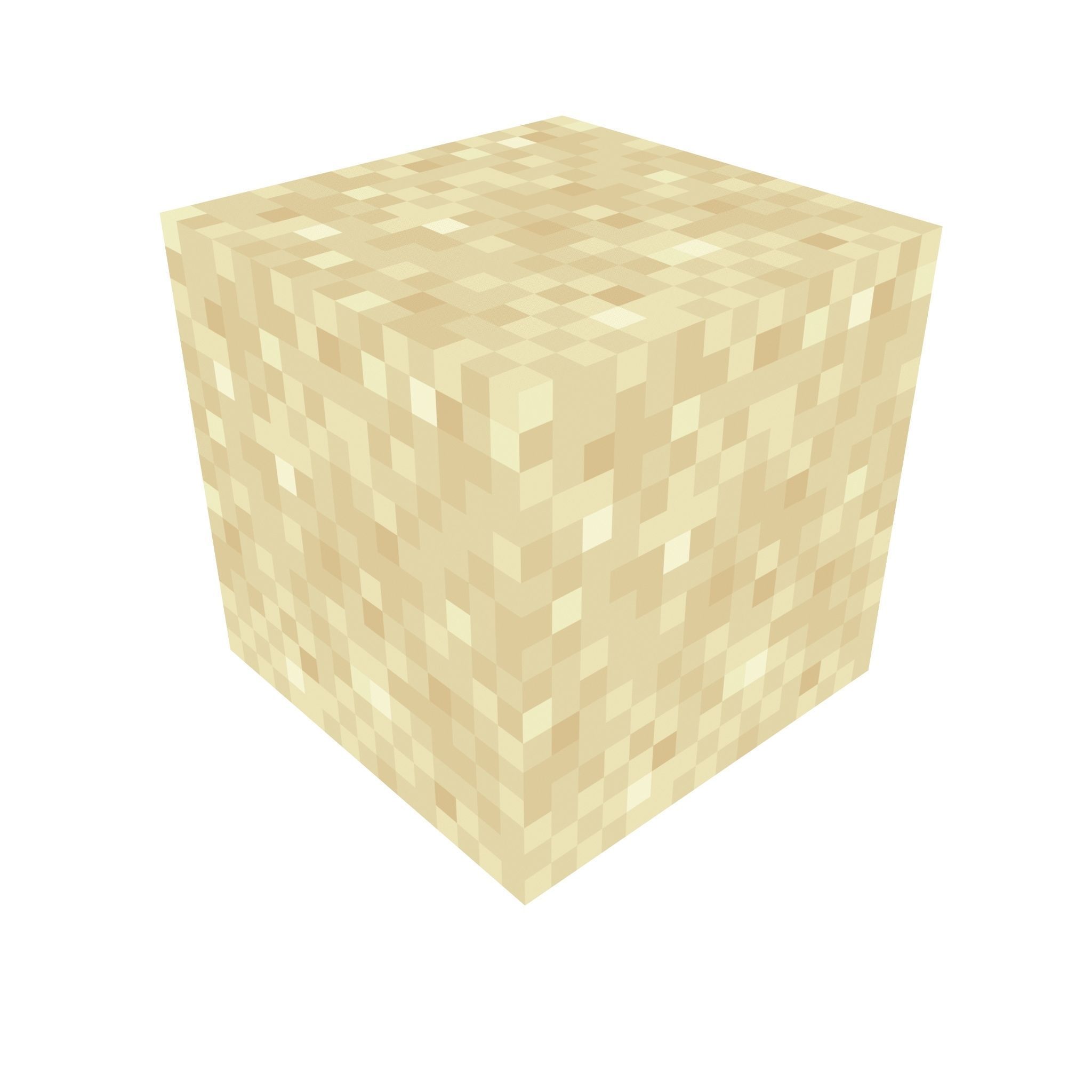 3D model MINECRAFT SAND BLOCK VR / AR / low-poly | CGTrader
