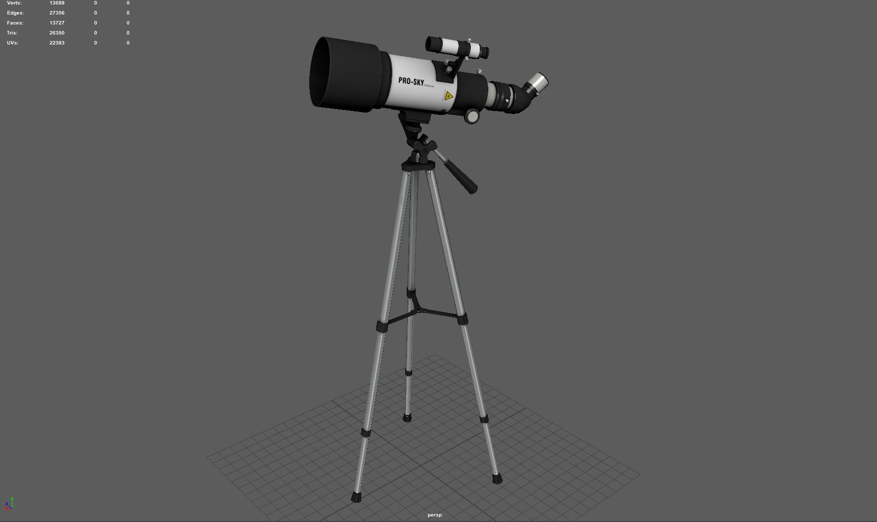 3D model Modern Telescope VR / AR / low-poly | CGTrader