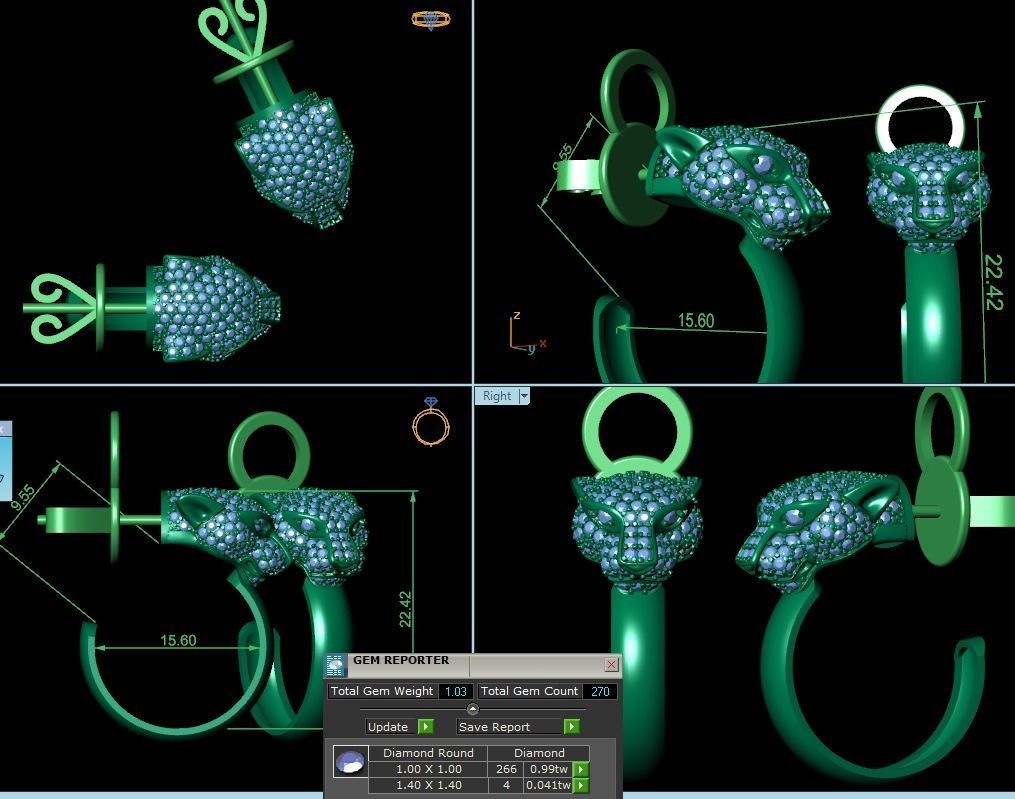 earing puma 3D model 3D printable | CGTrader