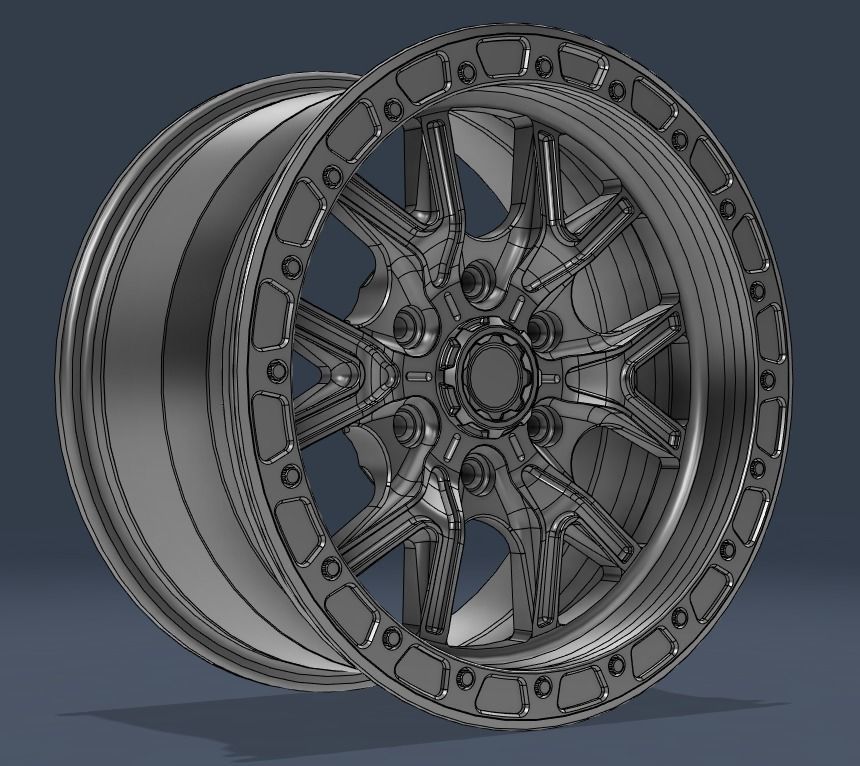 Beadlock Wheel 3D model 3D printable | CGTrader