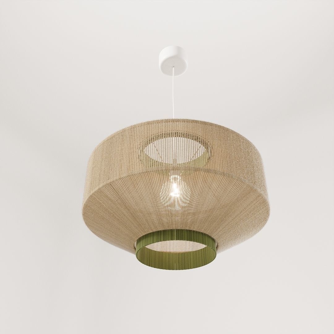 Jute Pendant Light 3D model | CGTrader
