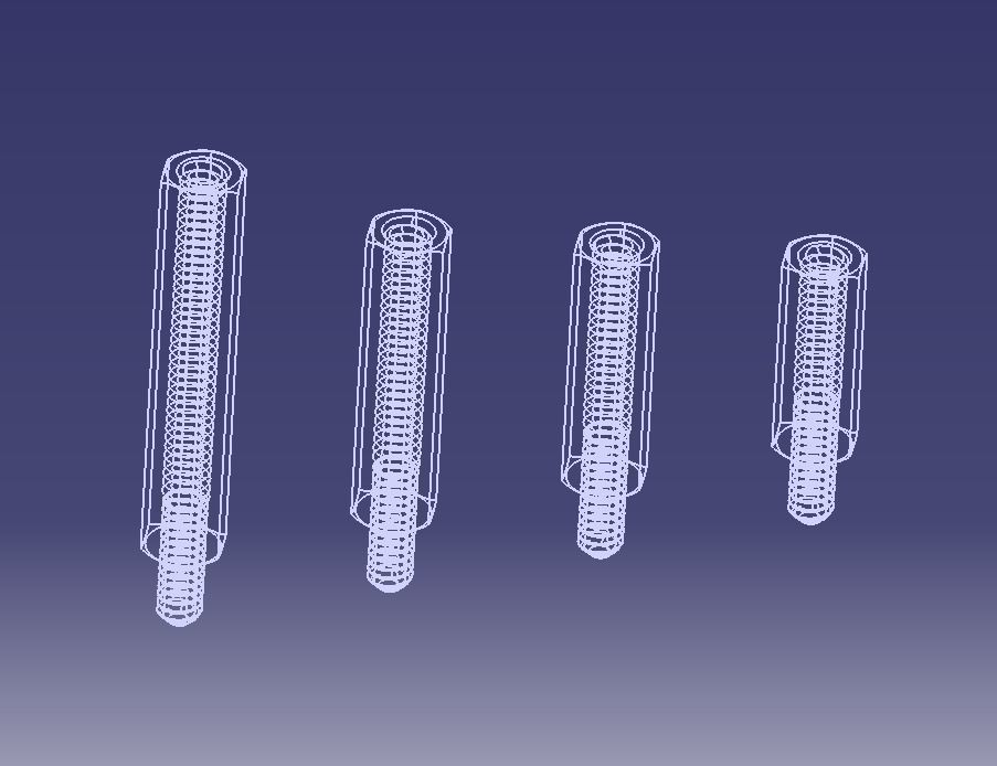 M4 Hexagonal Stud Connector Screw-Nut 3D model 3D printable | CGTrader