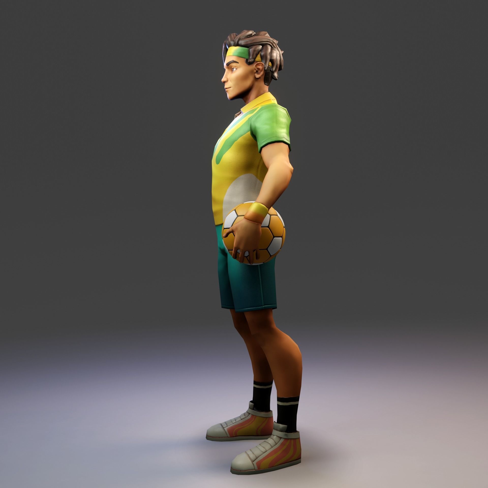 3D model Football Player PBR 3D model VR / AR / low-poly | CGTrader