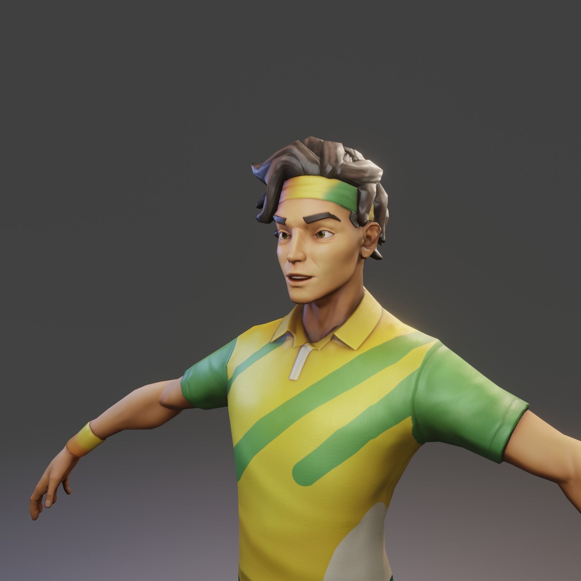 3D model Football Player PBR 3D model VR / AR / low-poly | CGTrader