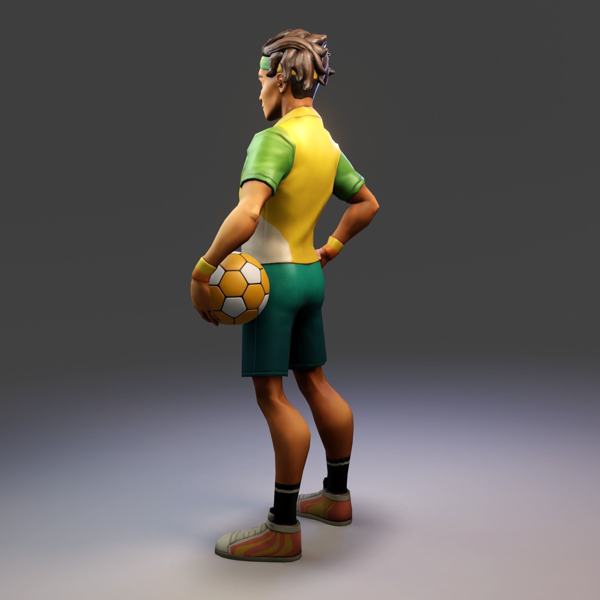 3D model Football Player PBR 3D model VR / AR / low-poly | CGTrader