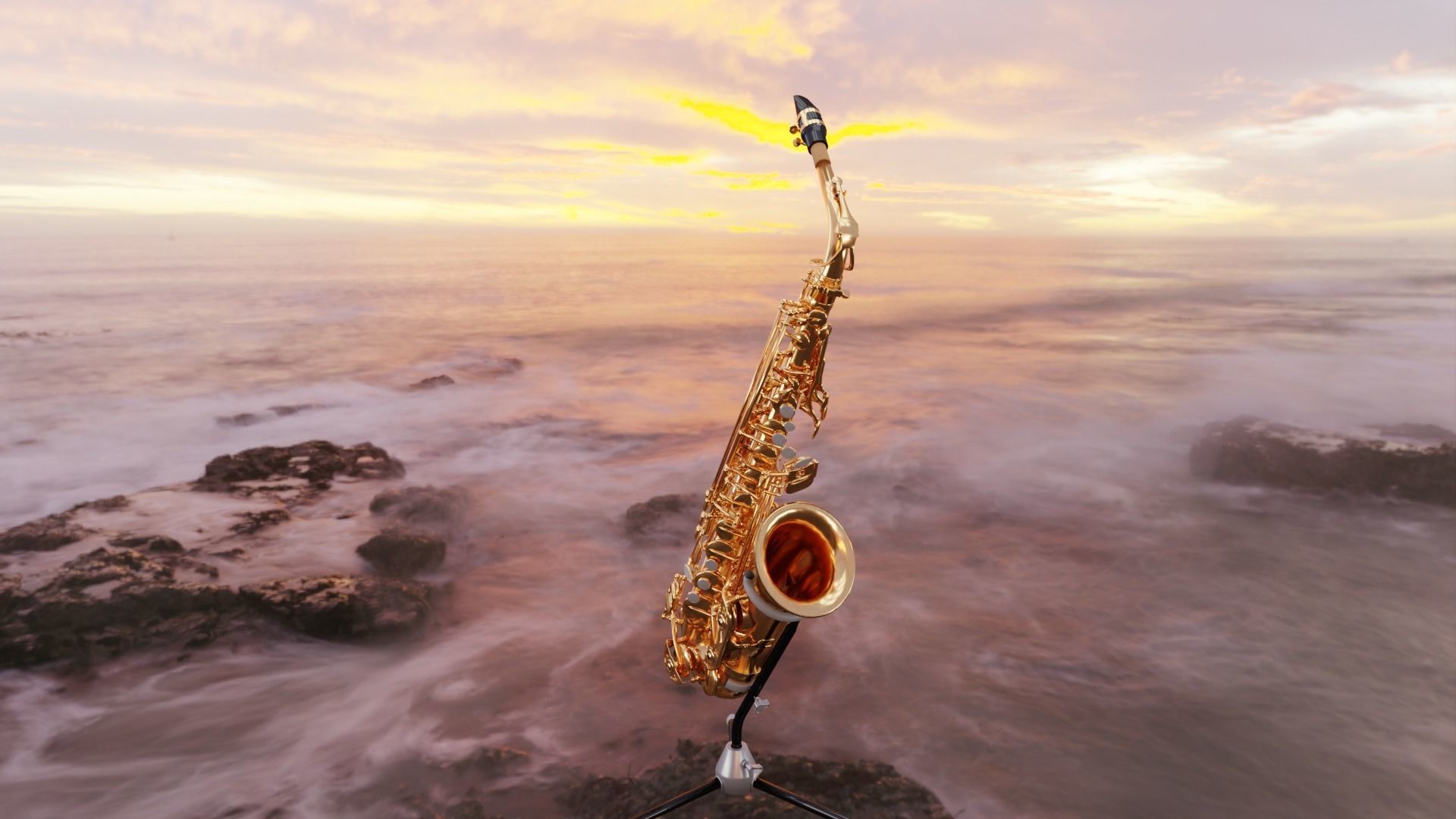 3D model Alto Saxophone - Yamaha YAS-280 - DMAXDesigns VR / AR / low ...