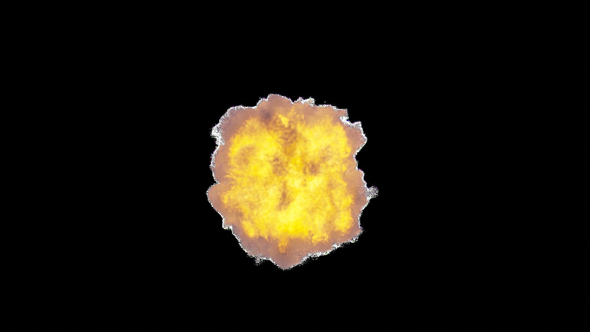 3D model Muzzle Flash High Detail Simulation VDB VR / AR / low-poly ...