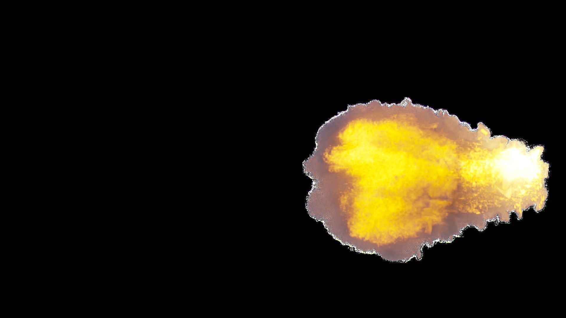 3D model Muzzle Flash High Detail Simulation VDB VR / AR / low-poly ...