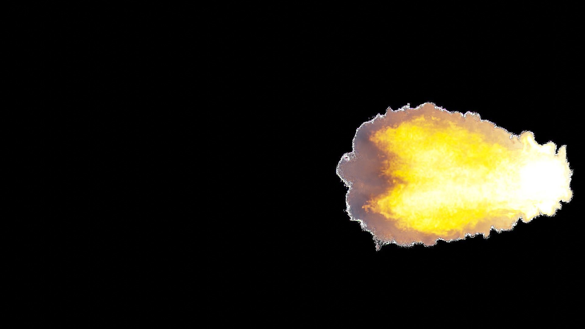 3D model Muzzle Flash High Detail Simulation VDB VR / AR / low-poly ...