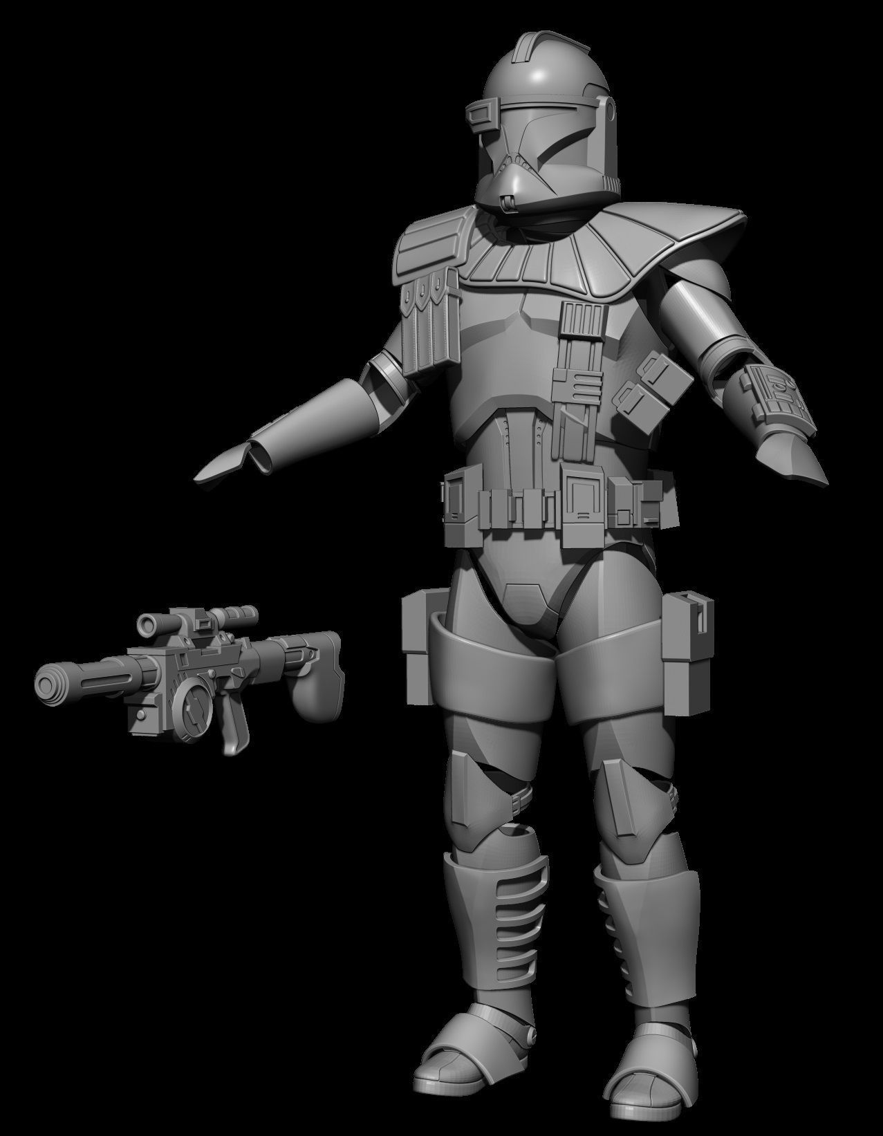 Apha ARC Trooper One12 Scale Armor STL 3D model 3D printable | CGTrader