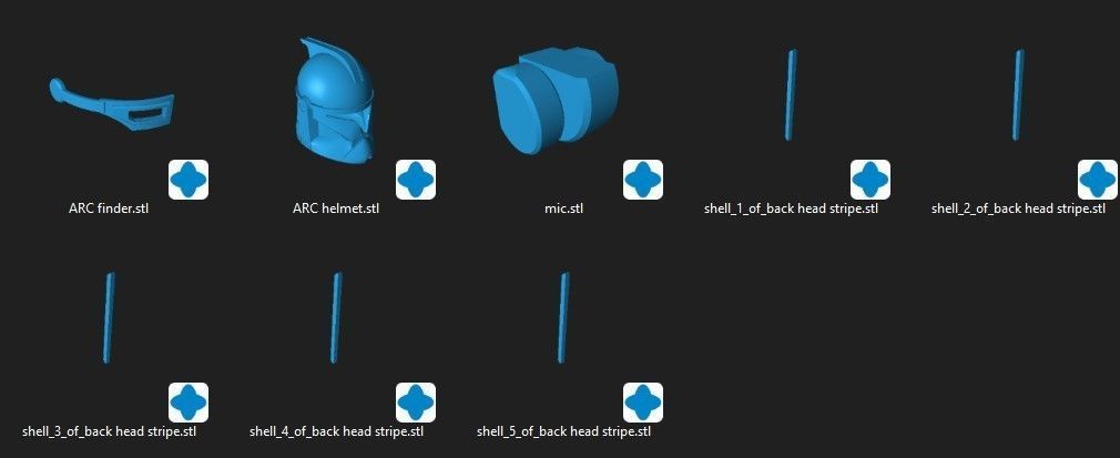 Alpha ARC Trooper Full Size Armor Props STL 3D model 3D printable ...