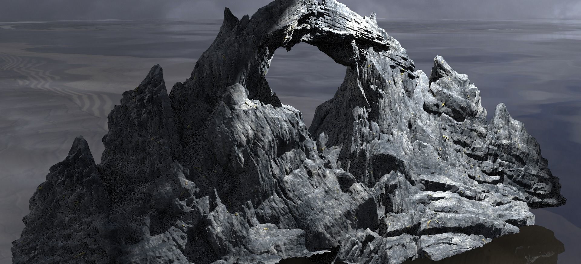 Dark Cliffs walkway 3D model | CGTrader