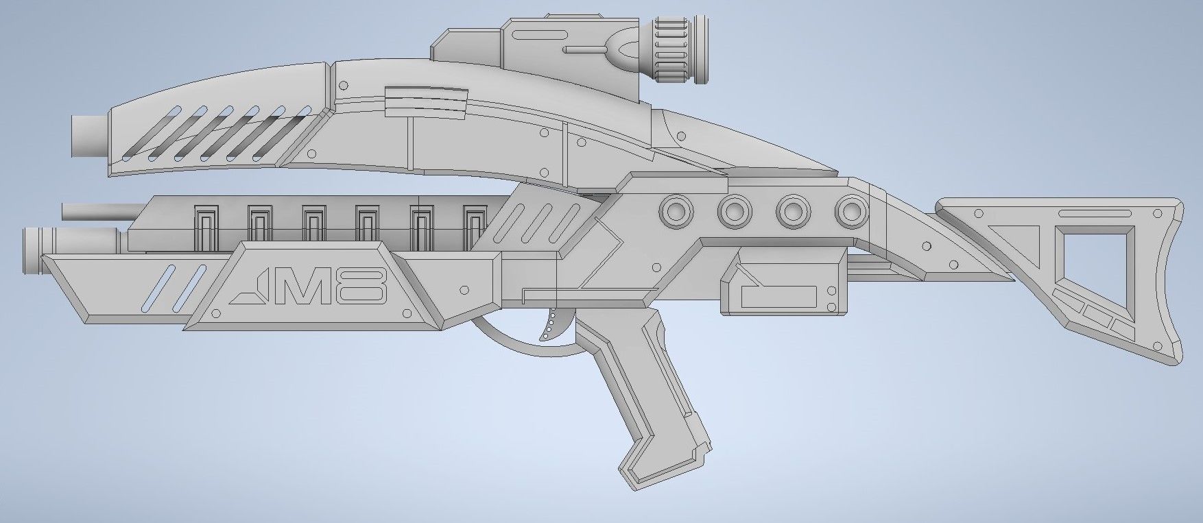 Foldable Avenger M8 Model Mass Effect Fan art It auto unfold 3D model ...