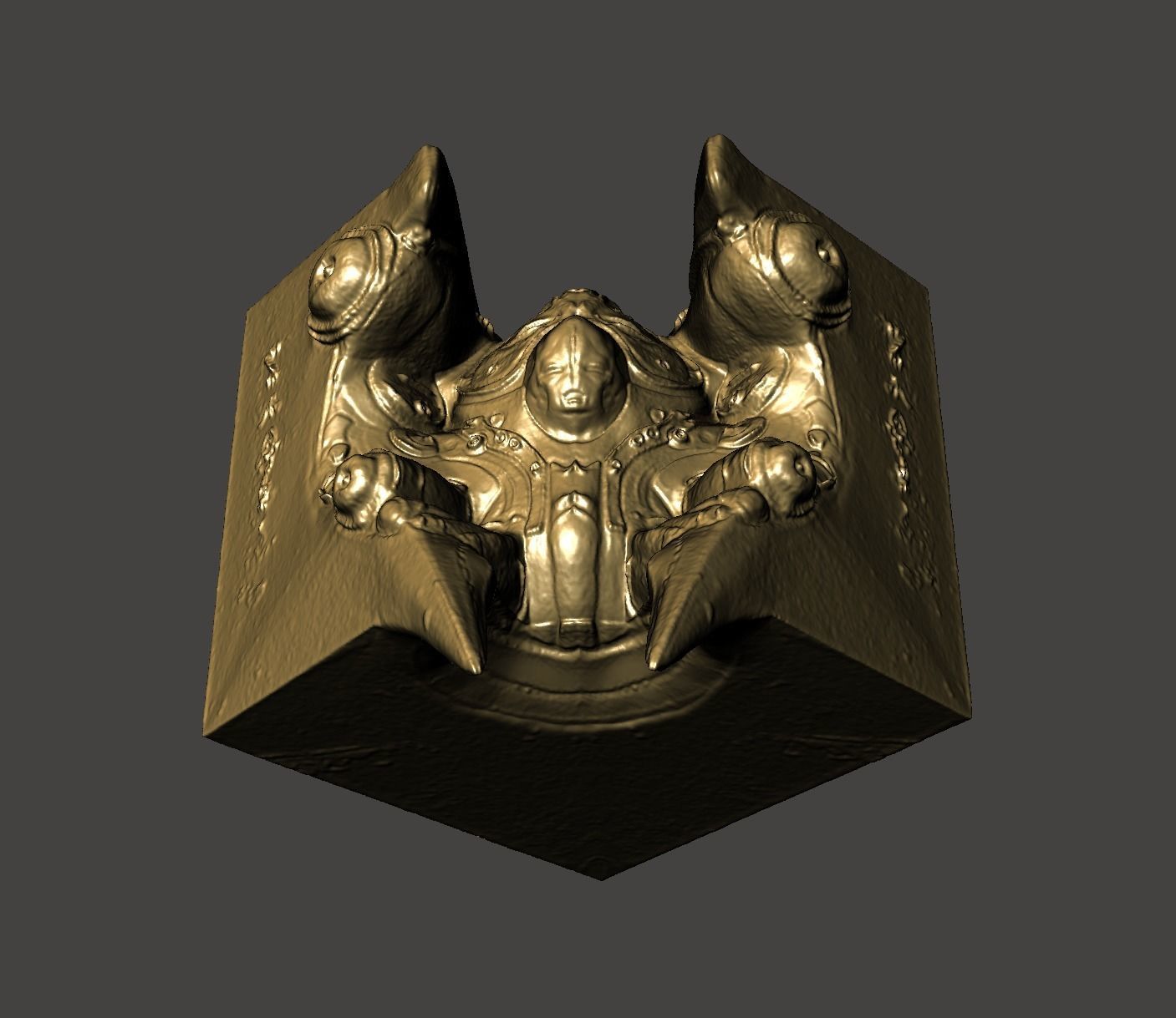 DOOM 3 SOULCUBE - ULTRA DETAILED MESH Hi-Poly STL 3D model 3D printable ...